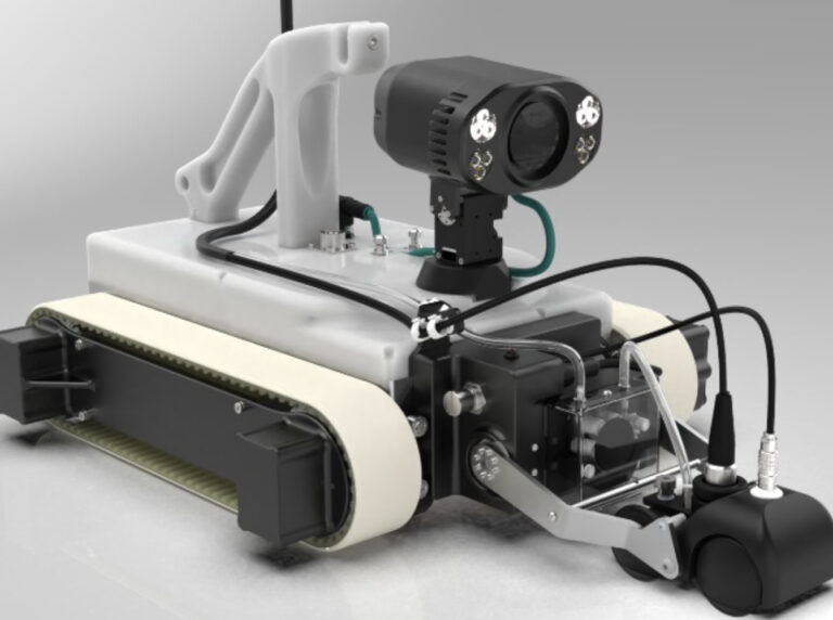 Robotic internal UT B-scans in a resin tank with heating coil - Invert ...