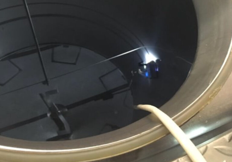 Spark testing ECTFE lining in a fibreglass reinforced polyester storage ...